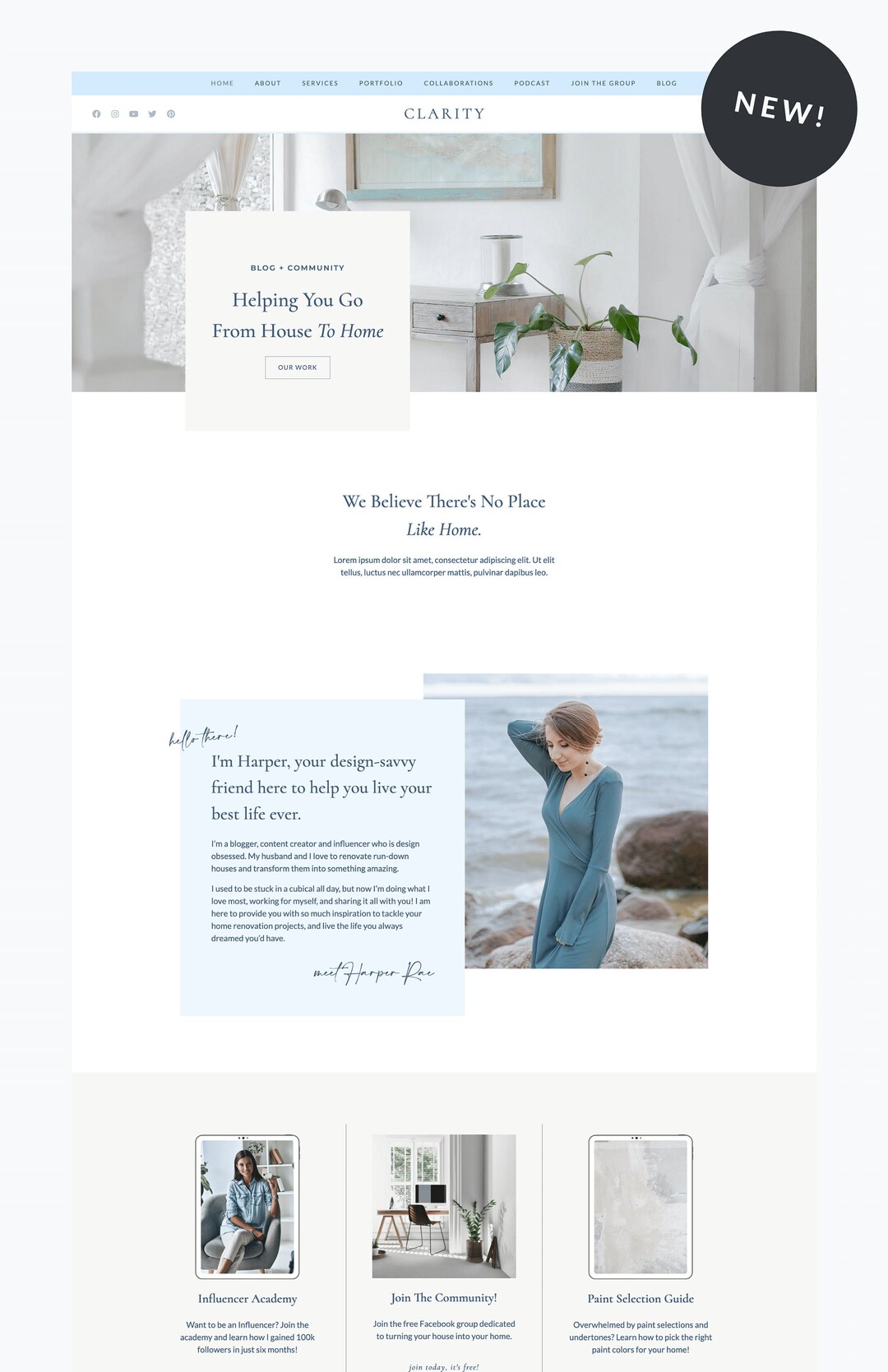 Elementor Wordpress Blog Theme for Photographers Bloggers & - Etsy