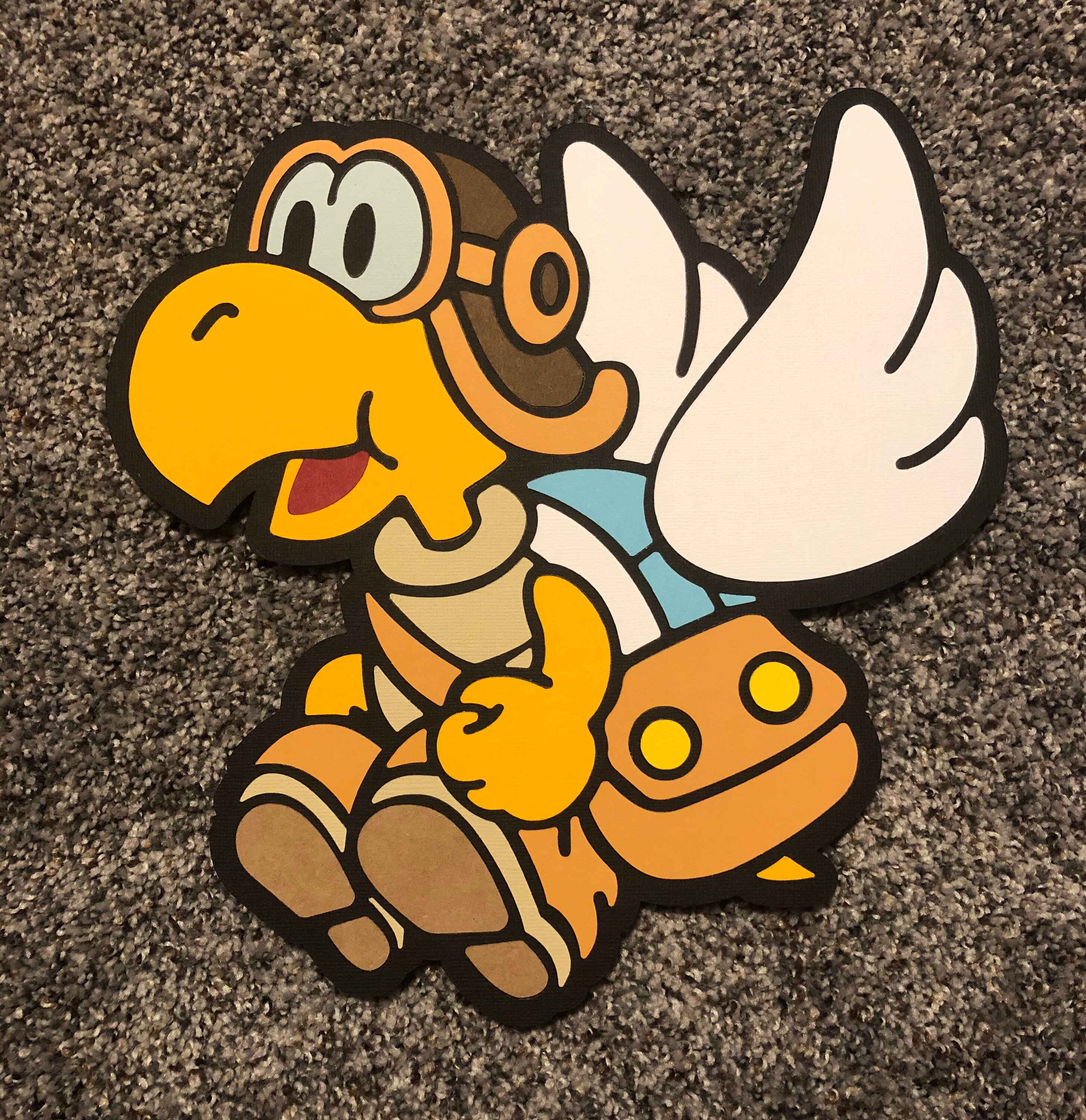 Paper Mario Parakarry Cutout | Etsy
