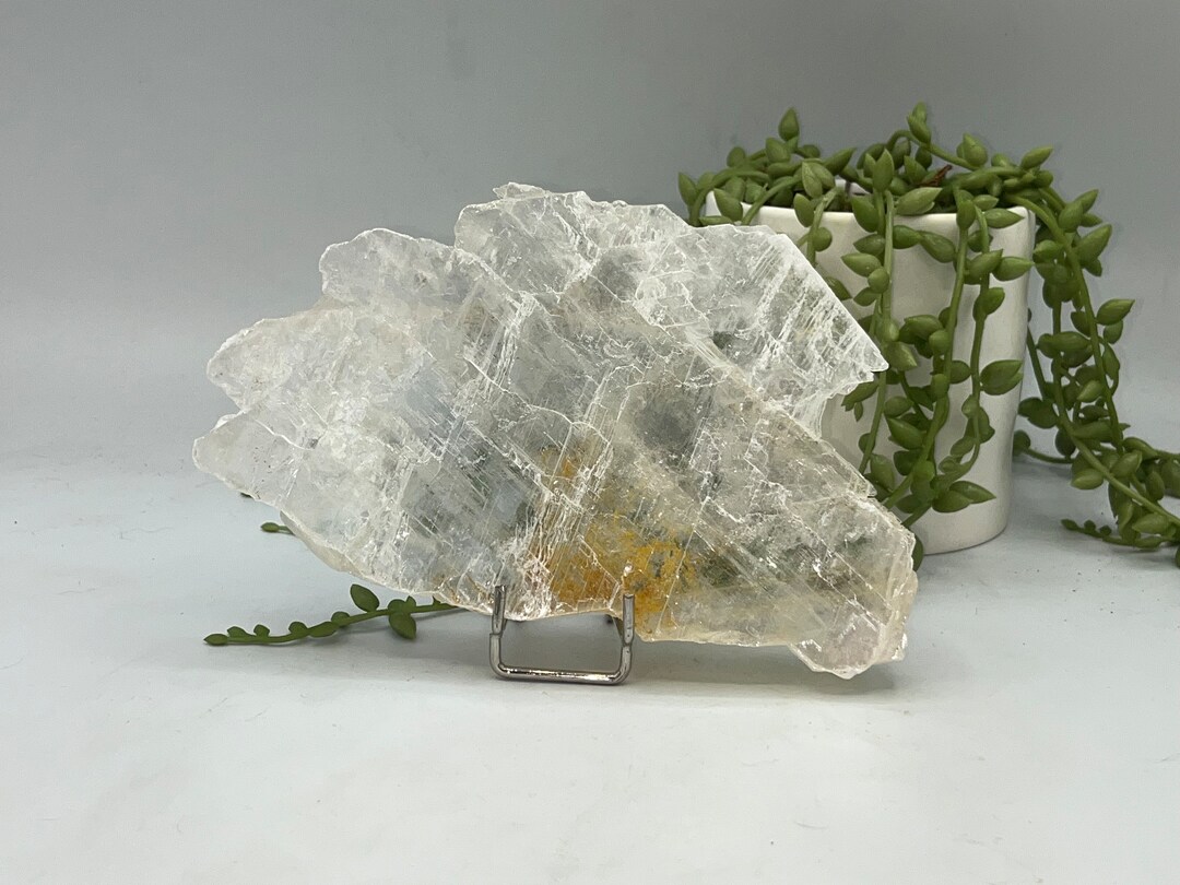 Pure Golden Phantom/golden Healer Selenite Slab C.2, Raw Selenite ...
