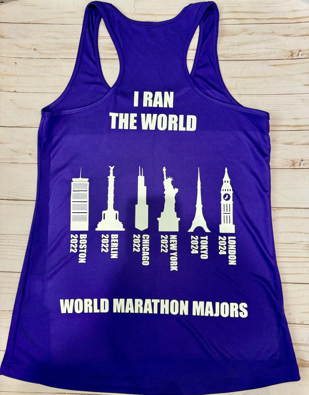 World Major Marathon Tank Running Tank Who Runs the World Womens and ...