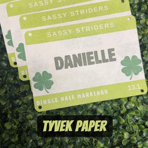 Custom Race Bib, Waterproof Tearproof Race Bib, Bibs for Runners - Etsy