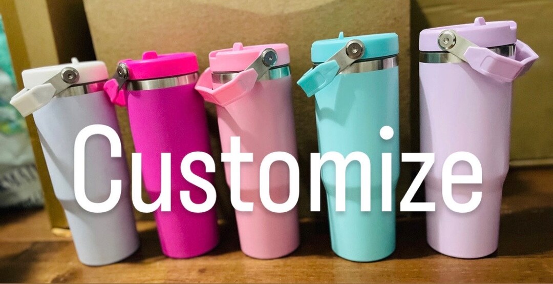 Custom Sublimation Tumbler I 30oz Flipstraw Tumblers I Design Your Own Tumbler - Etsy