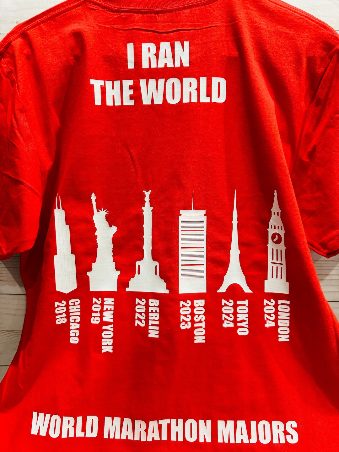 World Marathon Major Finisher T-shirt, Customized Worlds Tee, Gifts for ...