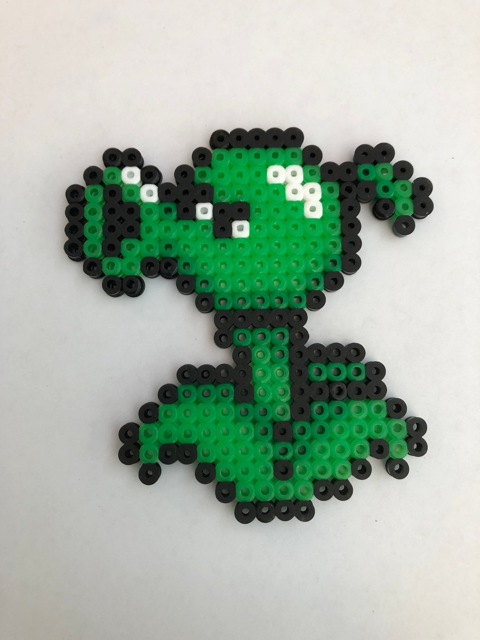 Plants Vs. Zombies Peashooter Perler Bead Art fridge Magnet Option - Etsy