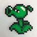 Plants Vs. Zombies Peashooter Perler Bead Art fridge Magnet Option ...