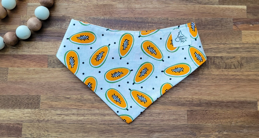 Mango Papaya Dog Bandana Personalized Bandana Pet Apparel Pet Neckwear ...