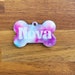 Personalized Dog Tag - Resin Dog Tag - Bone Pet Tag - Tie-dye Pet Tag ...