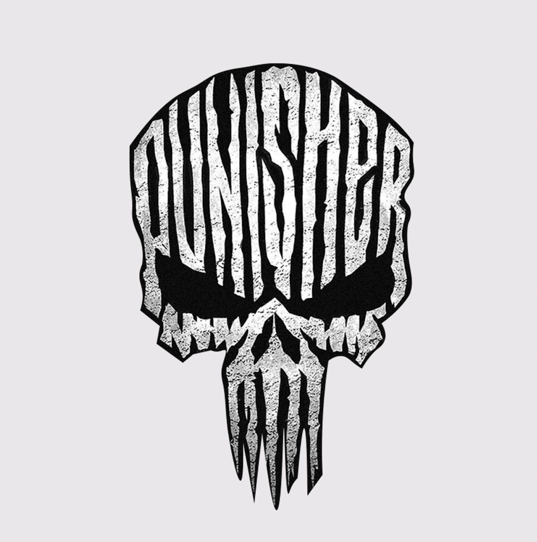 Car Magnet - Punisher Skull Wording - MAGNET (4" * 5") - Etsy
