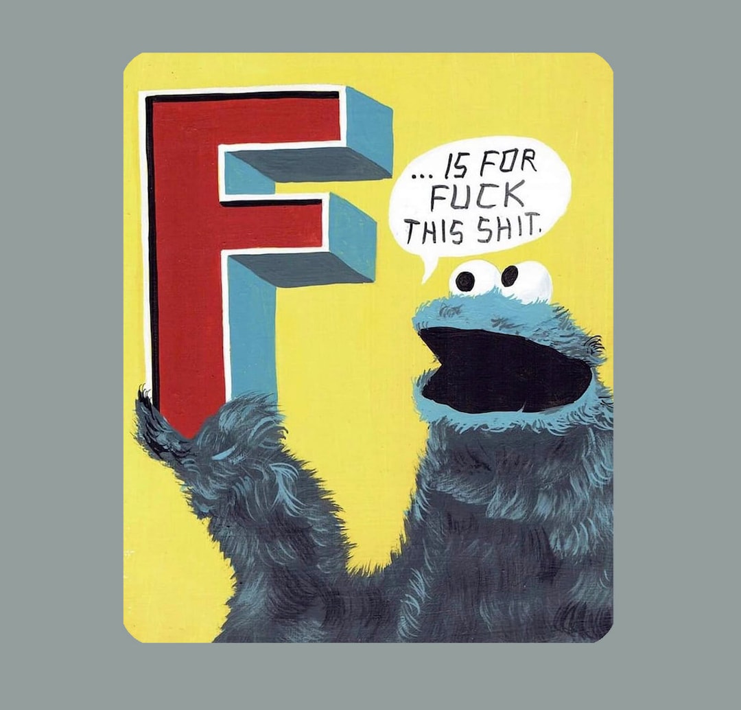 Fridge Magnet - F is for Fu*k This Shit - MAGNET (2.5"*3.5") - Etsy