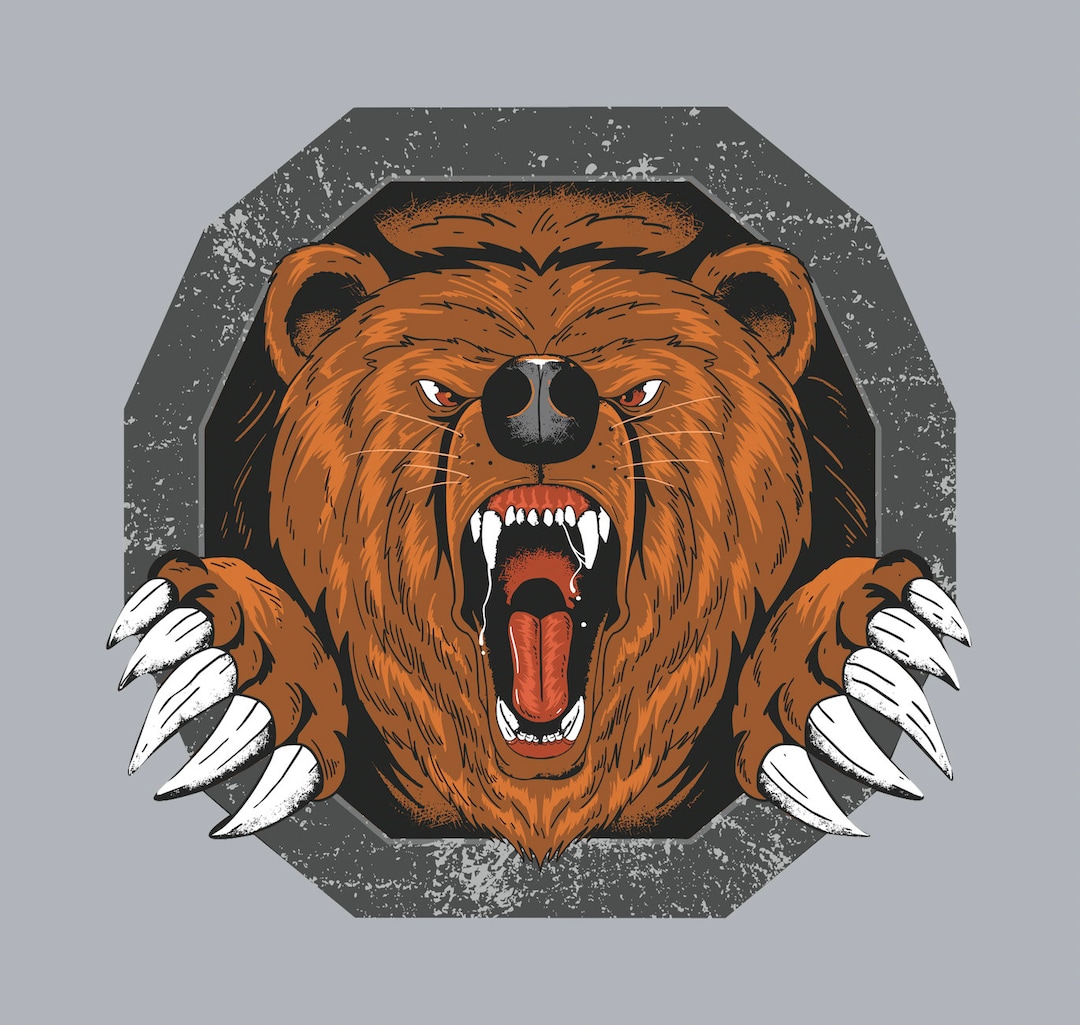 Car Magnet - Angry Grizzly Bear - (no Residue, Easy to Relocate, Strong ...