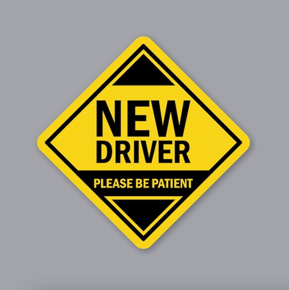 Car Magnet New Driver Please Be Patient Sign no Residue | Etsy