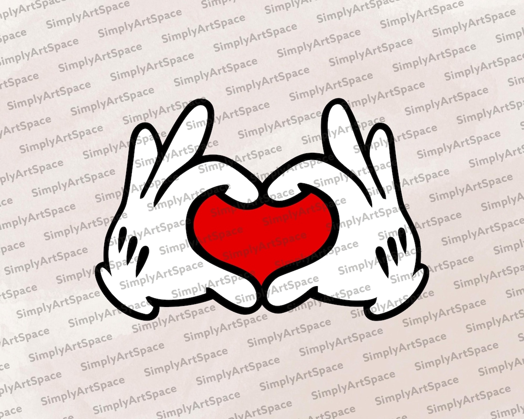 Mickey Hands SVG - Digital Download SVG File - Etsy