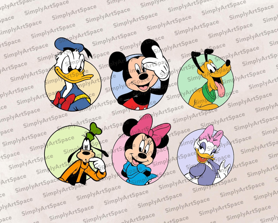 Disney Friends Circles SVG - Digital Download SVG File - Etsy