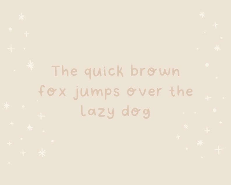 Bubbly Handwriting Font | Cute & Simple Hand-drawn Digital Font - Etsy