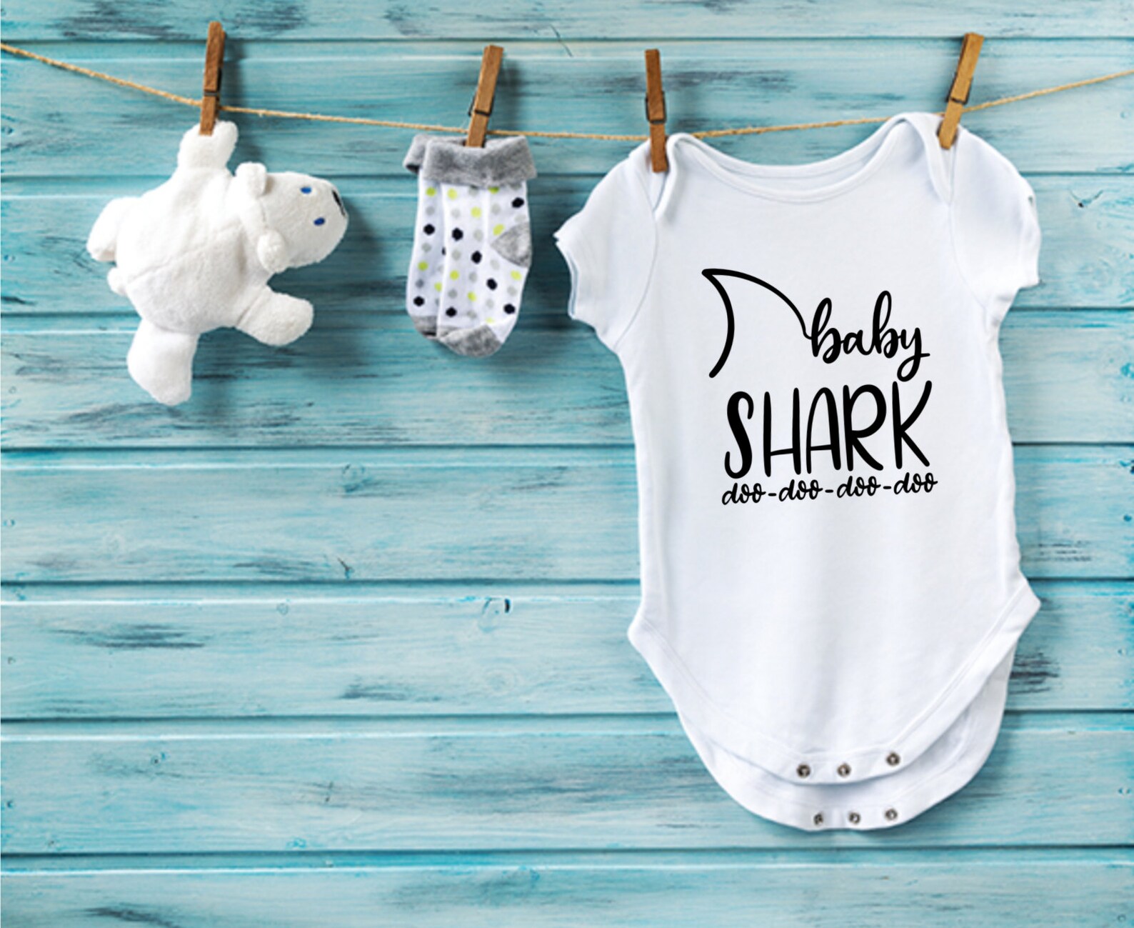 Baby Shark Doo-doo-doo-dooo | Premium SVG Instant Graphic Download for ...
