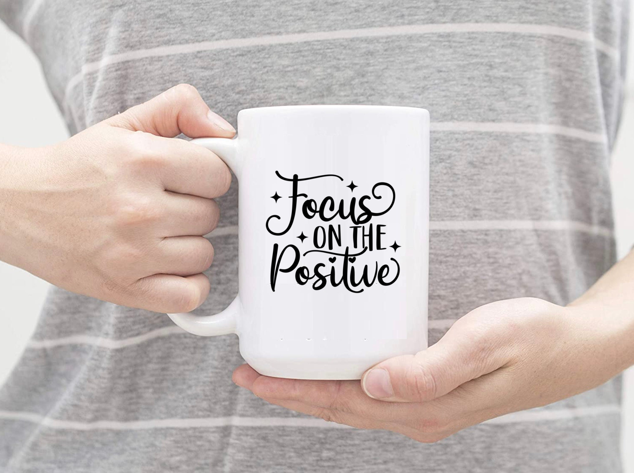 Focus on the Positive SVG Graphic Instant Download Print | Etsy