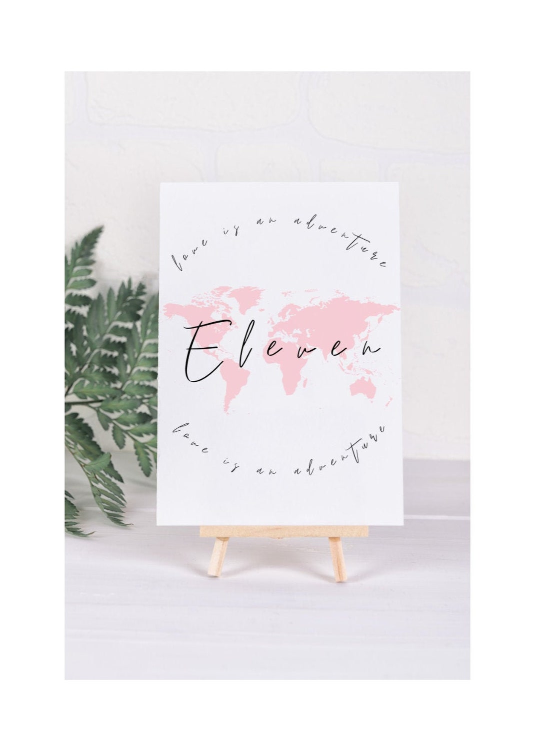 Travel Theme Printable Event Table Numbers | 5x7 Instant Digital ...