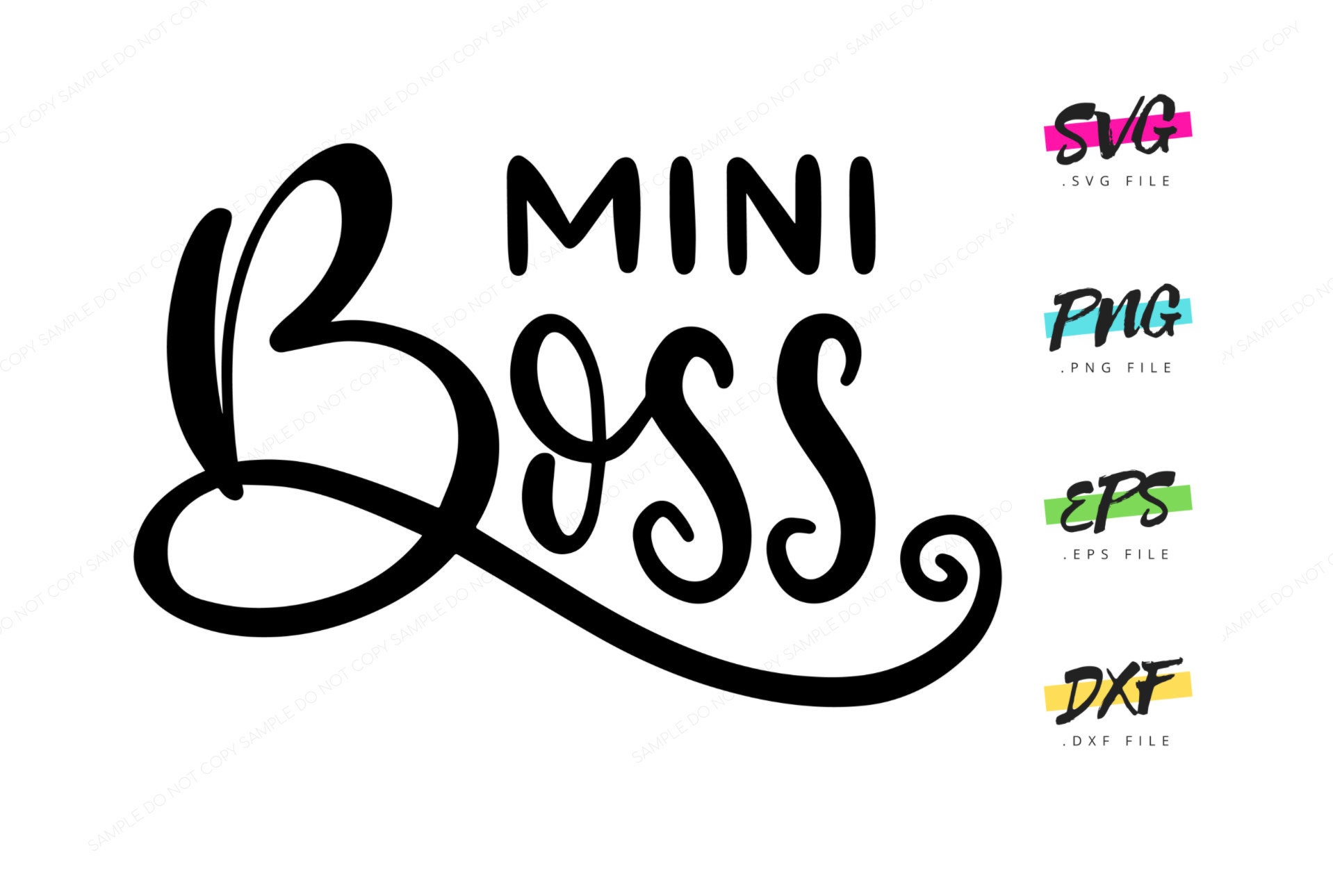 Mini Boss Premium SVG Instant Graphic Download for Print - Etsy Australia