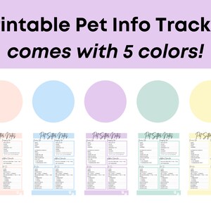Pet Sitter Printable Notes 8.5x11 | Tracker Log Instant Download PDF ...
