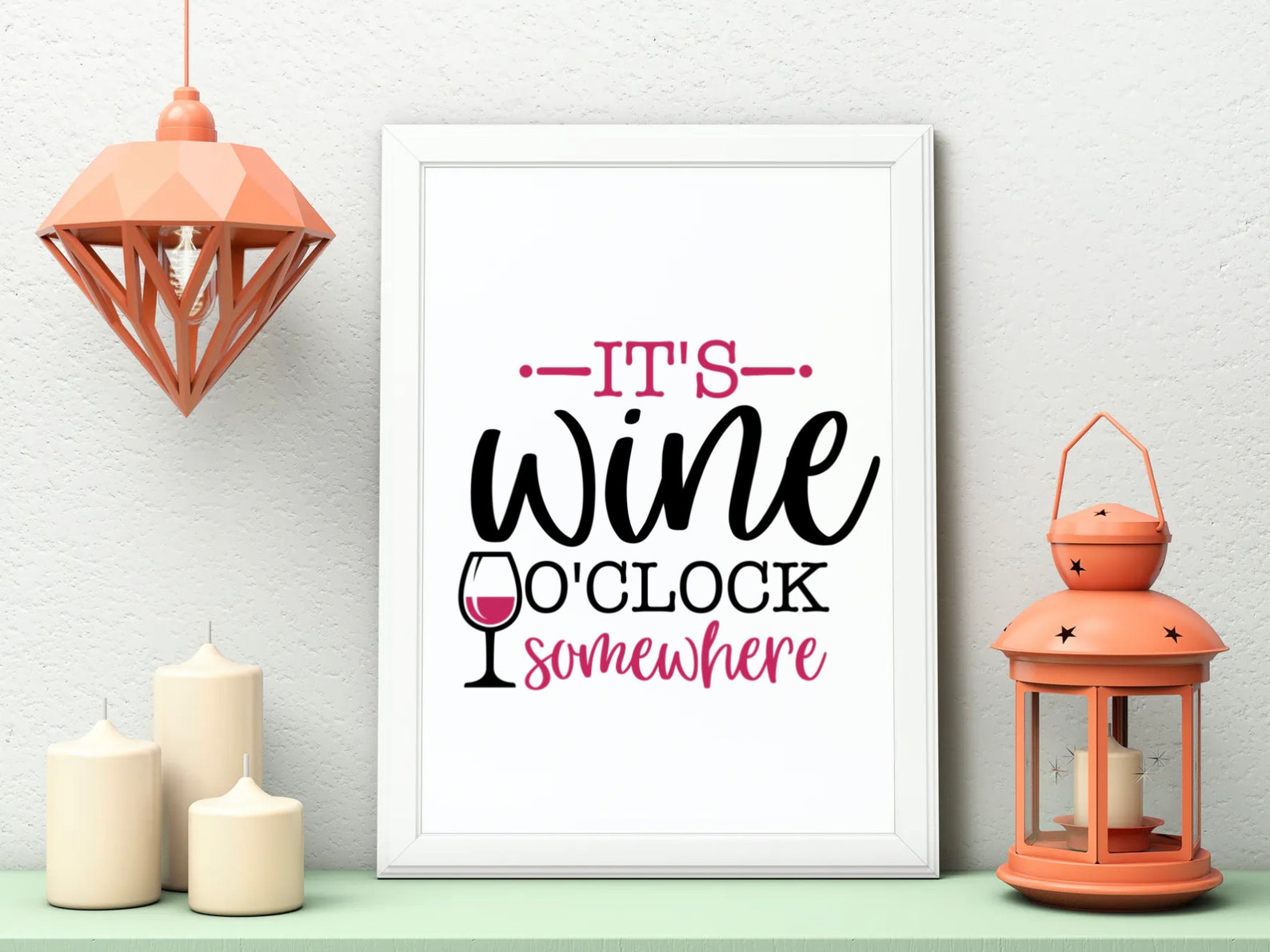 It's Wine O'clock Somewhere Premium SVG Instant - Etsy