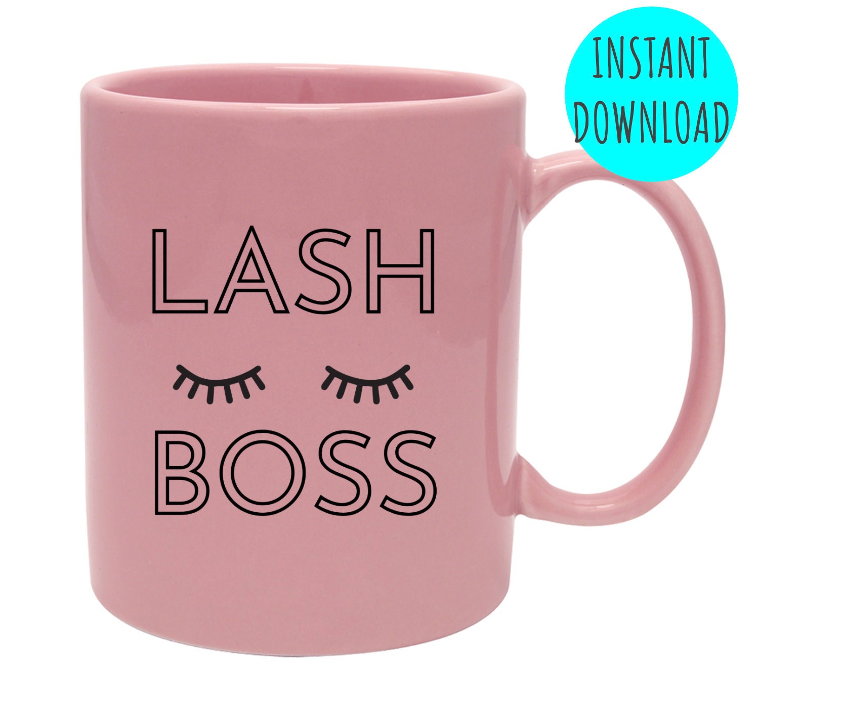 Lash Boss Graphic Instant Download Print Cute Girl Eyelash - Etsy