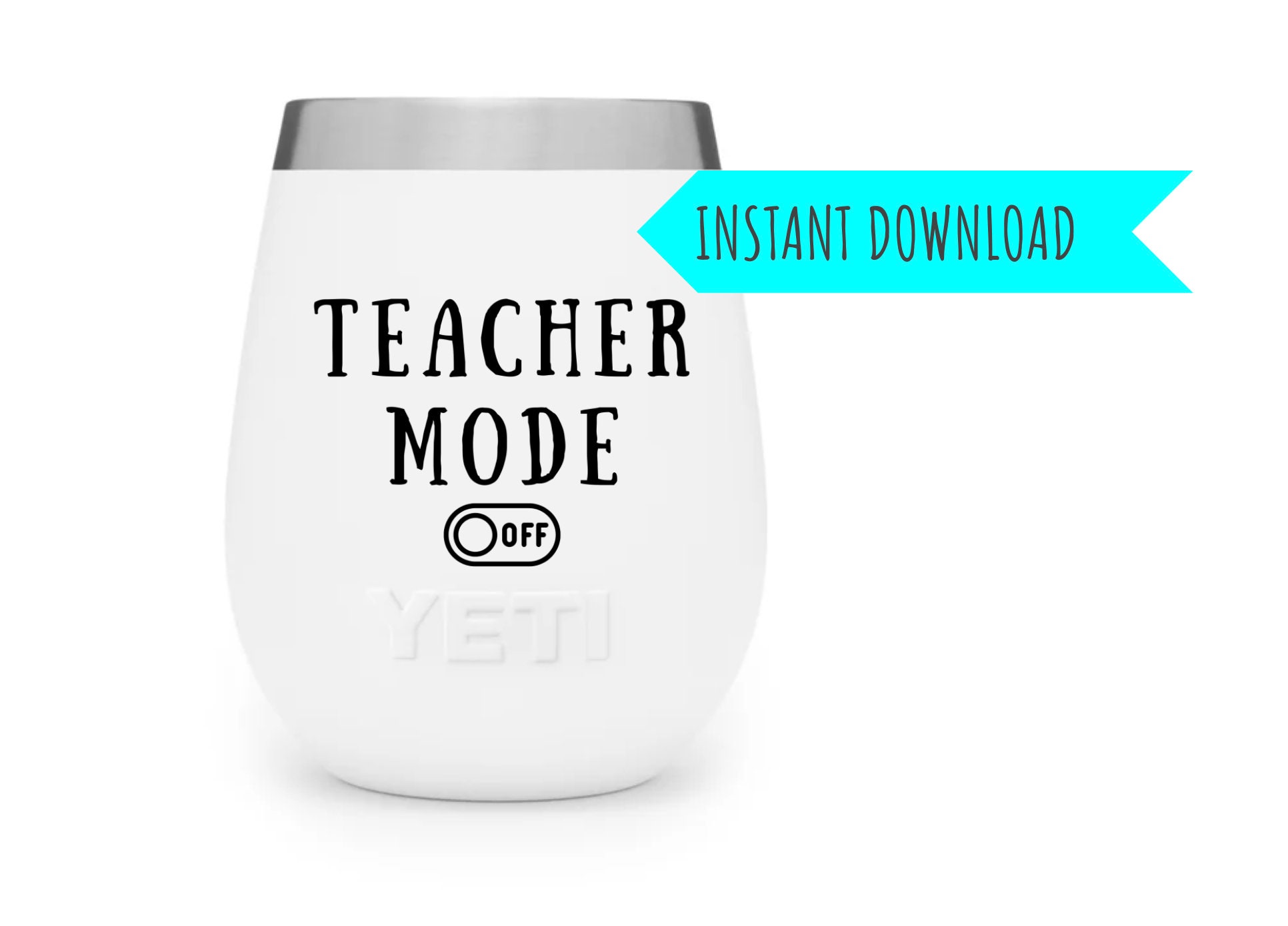 Teacher Mode off Premium SVG Instant Graphic Download for - Etsy