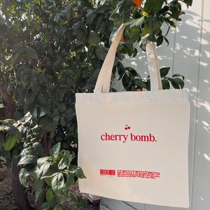 NCT 127 Cherry Bomb Tote Bag Canvas, Reusable, Grocery, Aesthetic ...