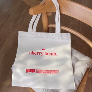 NCT 127 Cherry Bomb Tote Bag Canvas, Reusable, Grocery, Aesthetic ...