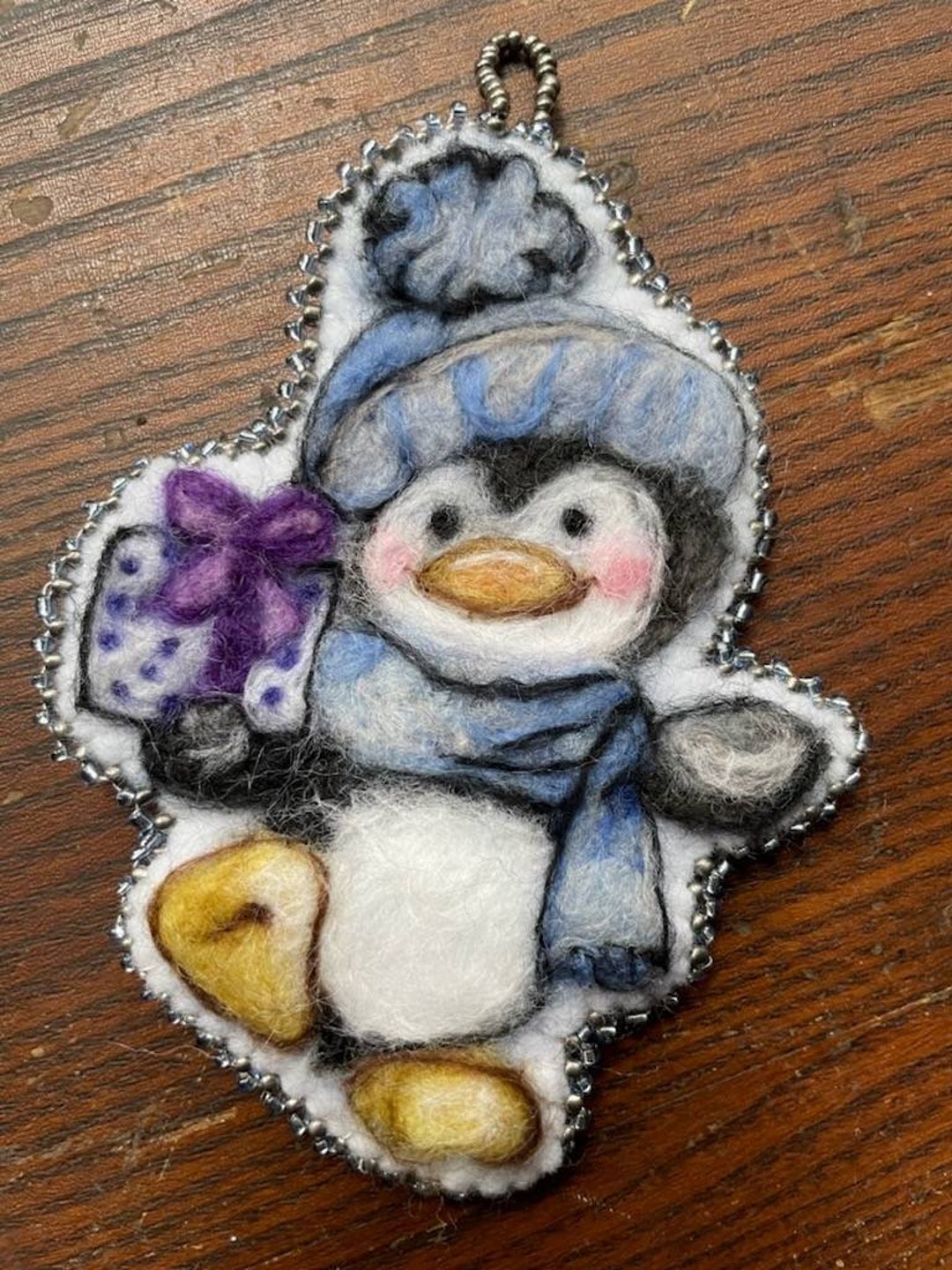 Felted Penguin Ornament - Etsy