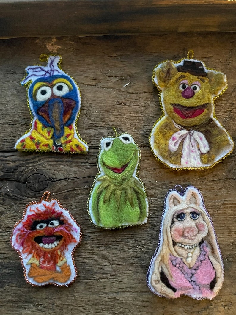 The Muppets Inspired Felted Ornament Collection - Etsy