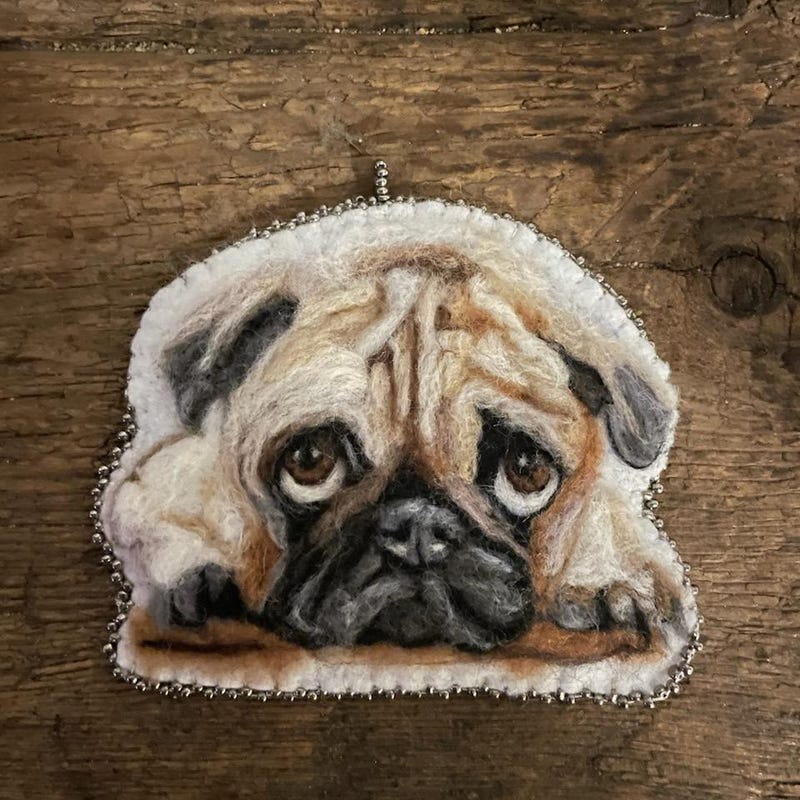 Felt Pug - Etsy