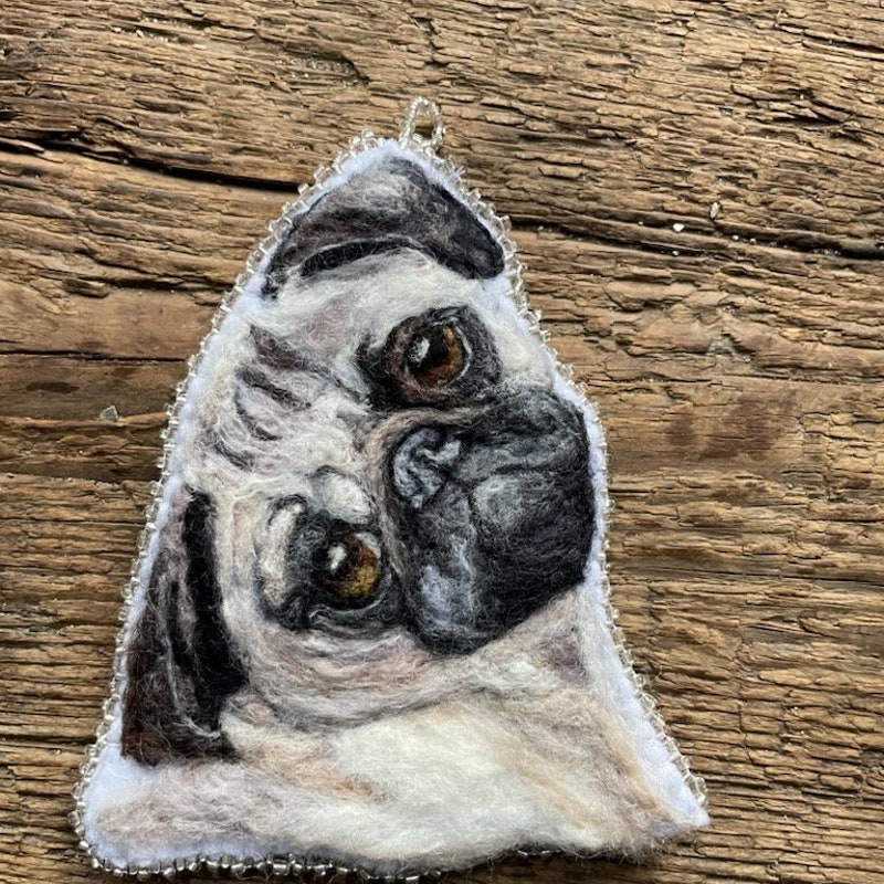 Felt Pug - Etsy