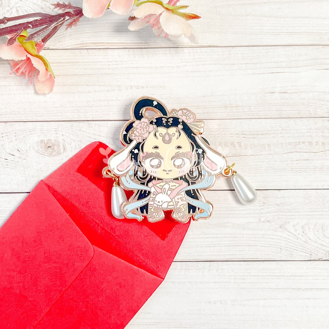 Doozi Chang'e Moon Bunny Lunar New Year Pin - Etsy