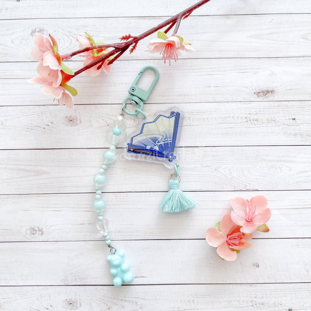 Ayaka Fan Beaded Charm - Etsy