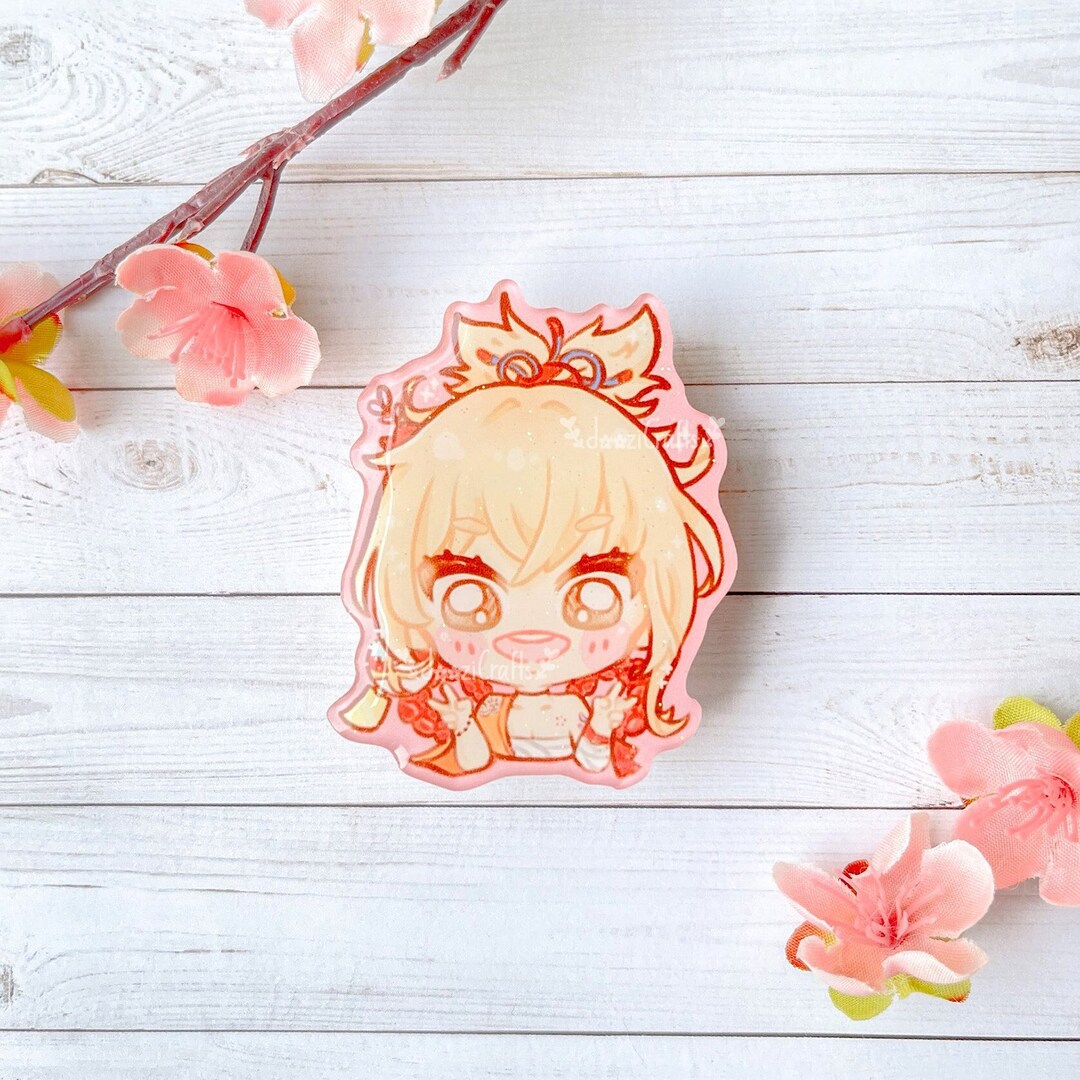 Genshin Yoimiya Acrylic Phone Grip - Etsy