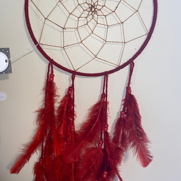 Red Dreamcatcher - Etsy