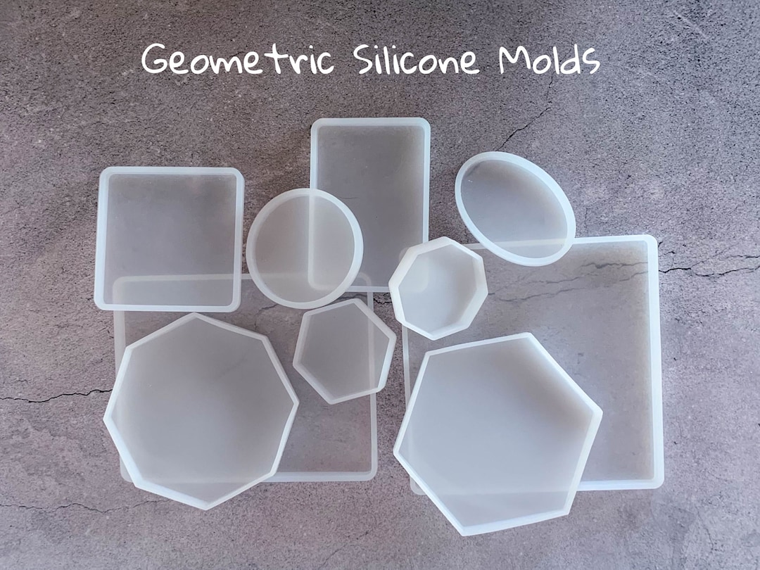 Geometric Silicone Molds for Resin, Square, Rectangle, Octagon, Hexagon ...