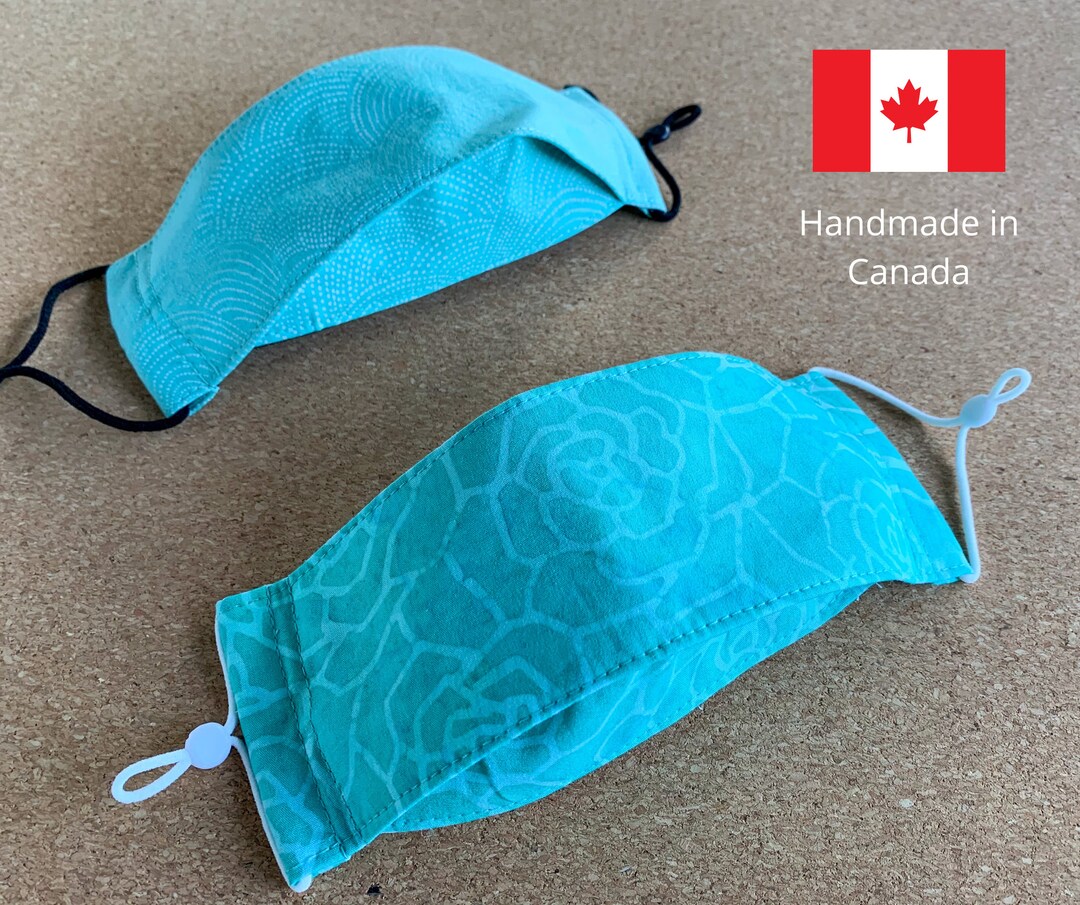 Aqua 3D Octagon 3 Layer Masks With Polypropylene Filter, Handmade ...