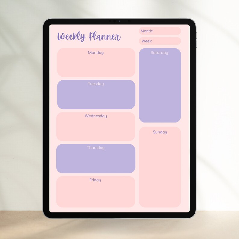 Daily/weekly Digital Planner Templates - Etsy