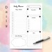 Printable Daily and Weekly Planner Templates - Etsy