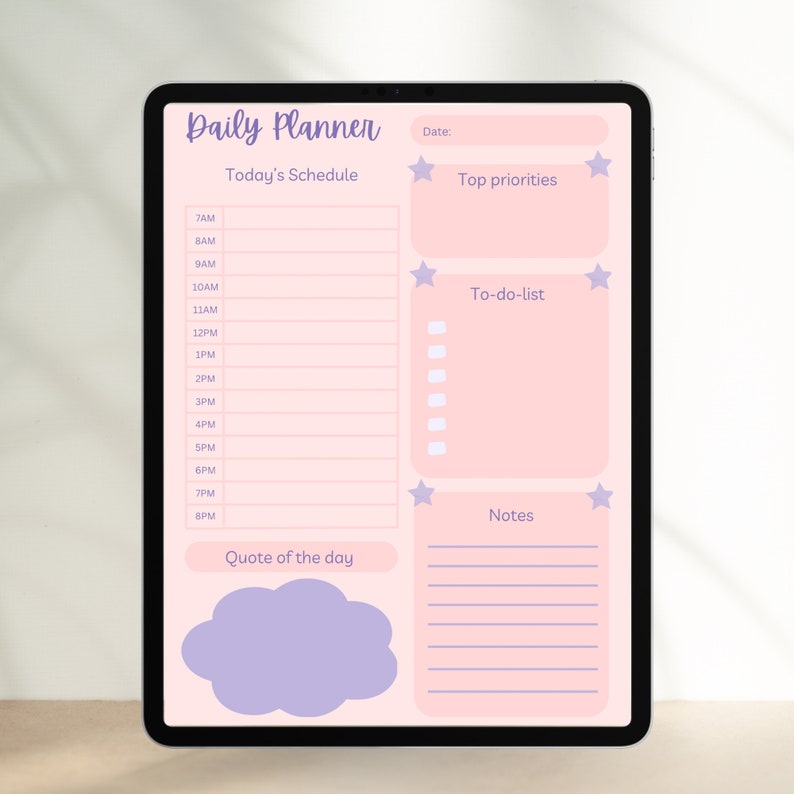 Daily/weekly Digital Planner Templates - Etsy