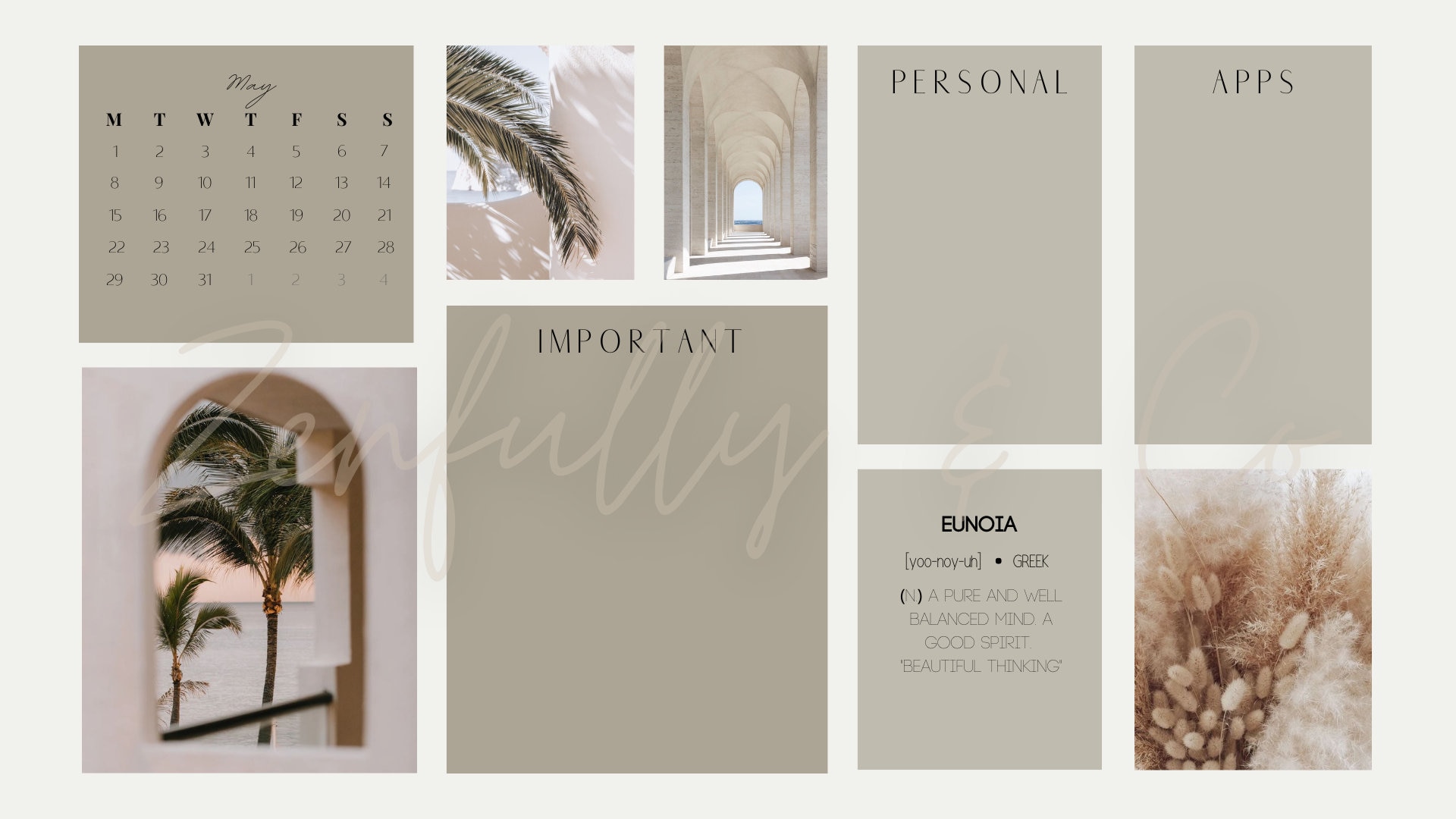 OCT 22' - DEC 23' Clean Girl Aesthetic Wallpaper Organizer | the ...