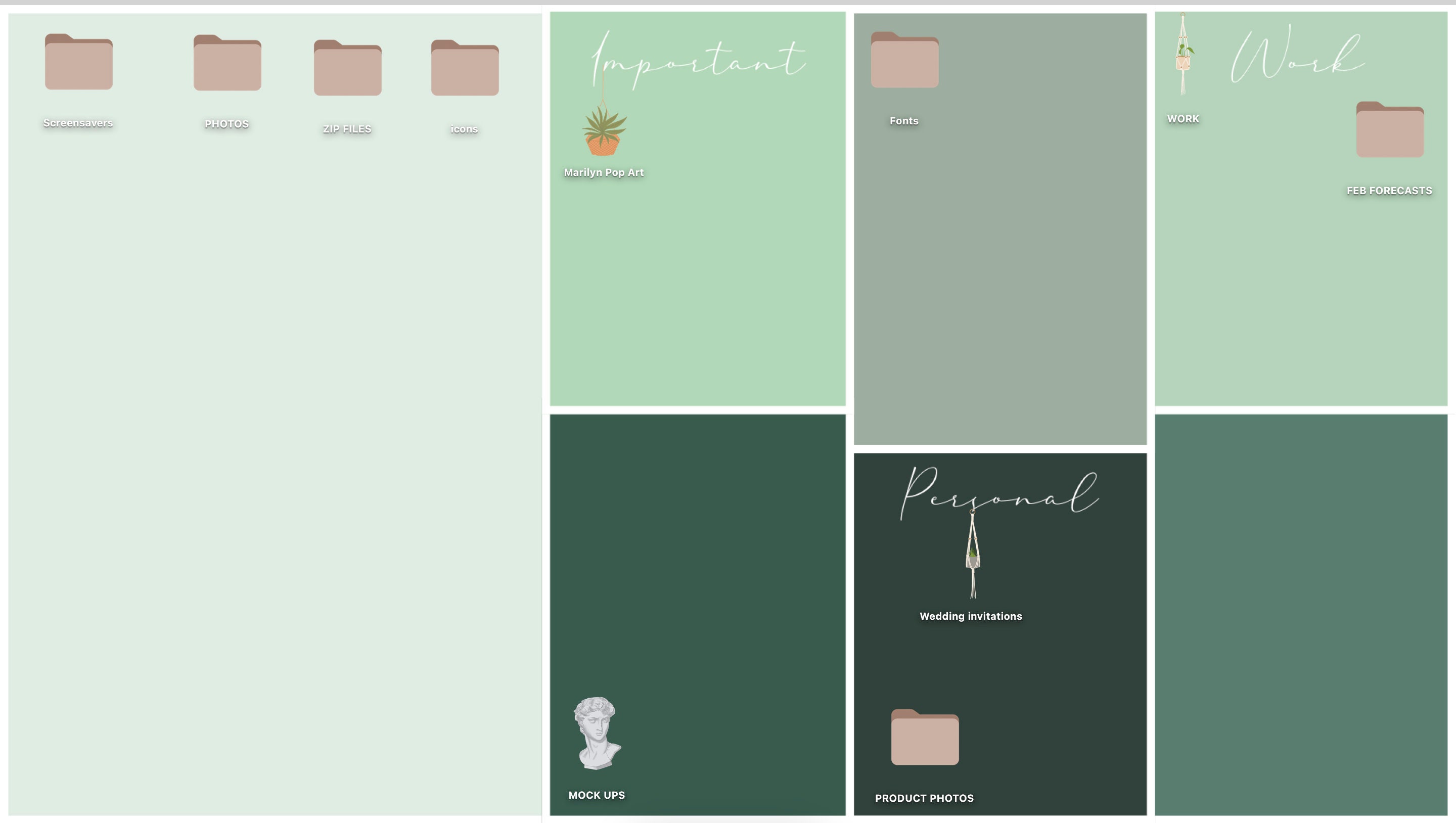5 Simple Color Backgrounds for Desktop Organization | Simple ...