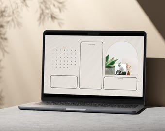 OCT 2022 DEC 2023 Elegant Blue Aesthetic Desktop Wallpaper Organizer ...