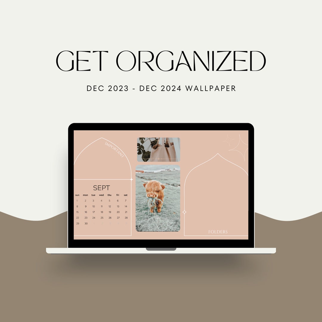 Dec 2023 Dec 2024 Aesthetic Desktop Wallpaper Organizer For The Perfect