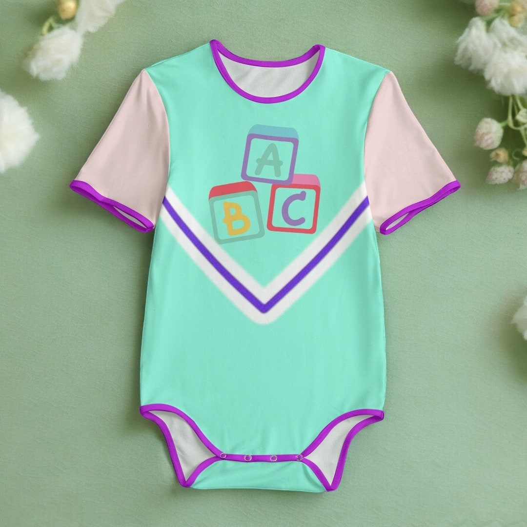 Adult Baby ABC Cheer Onesie - Etsy