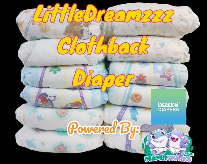 ABDL ABU Super Dry Kids Pampers 2 Pack Medium 2 Wide Tabs. Waist Sizing ...