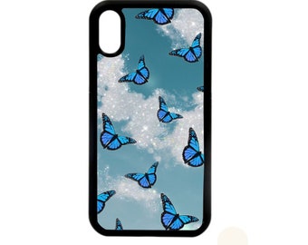 Blue Butterfly Phone Case | Etsy