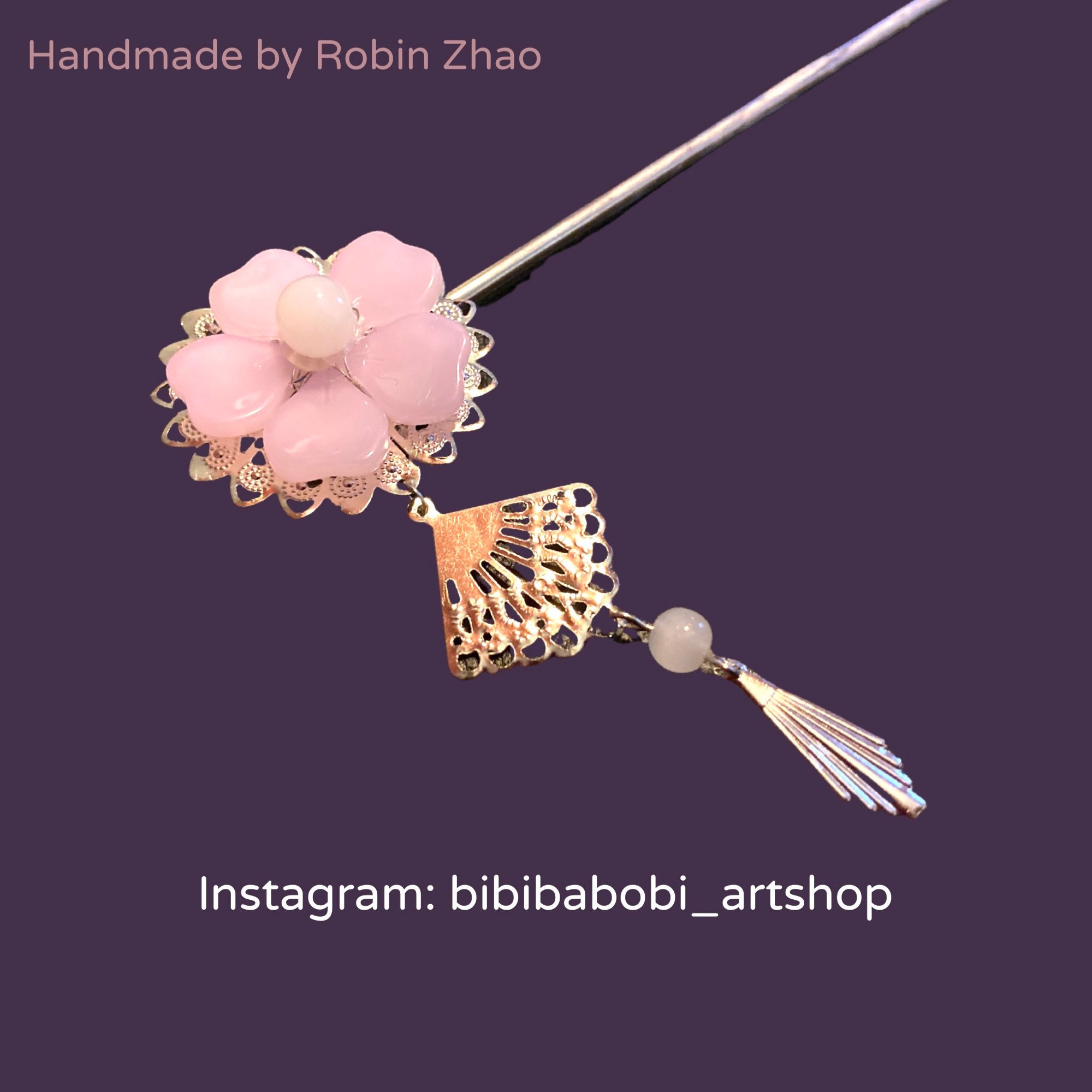 Lavender Pink Sakura Hair Stick (pin) - Etsy