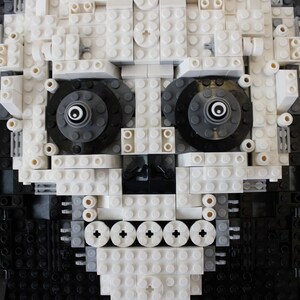 Skull Wall Hanging 10x10 Made With LEGO® Bricks | Etsy